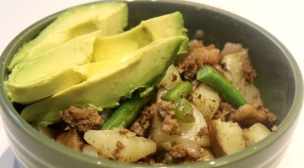Skillet Last Minute Dinner Hash Recipe - Mama on the Homestead