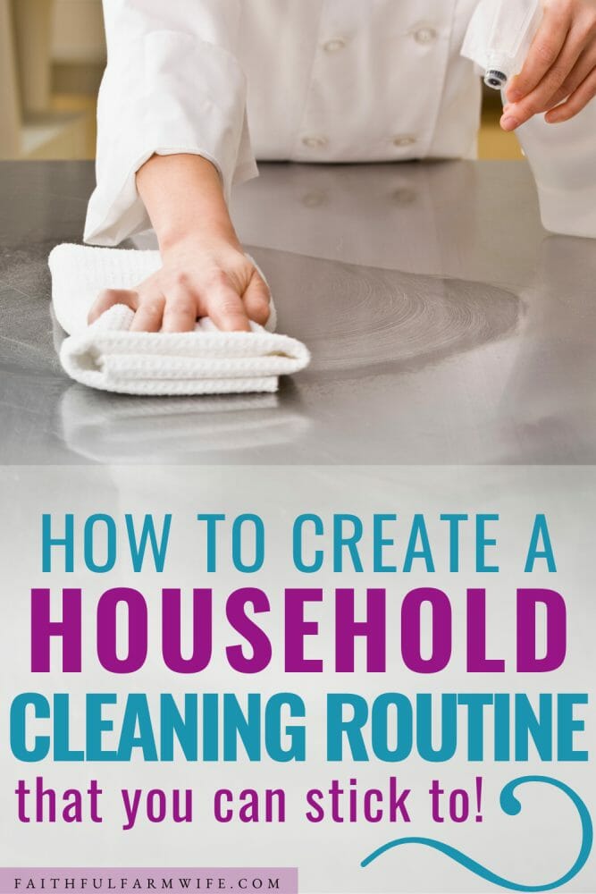 How to Create an Efficient Household Cleaning Routine | Mama on the ...