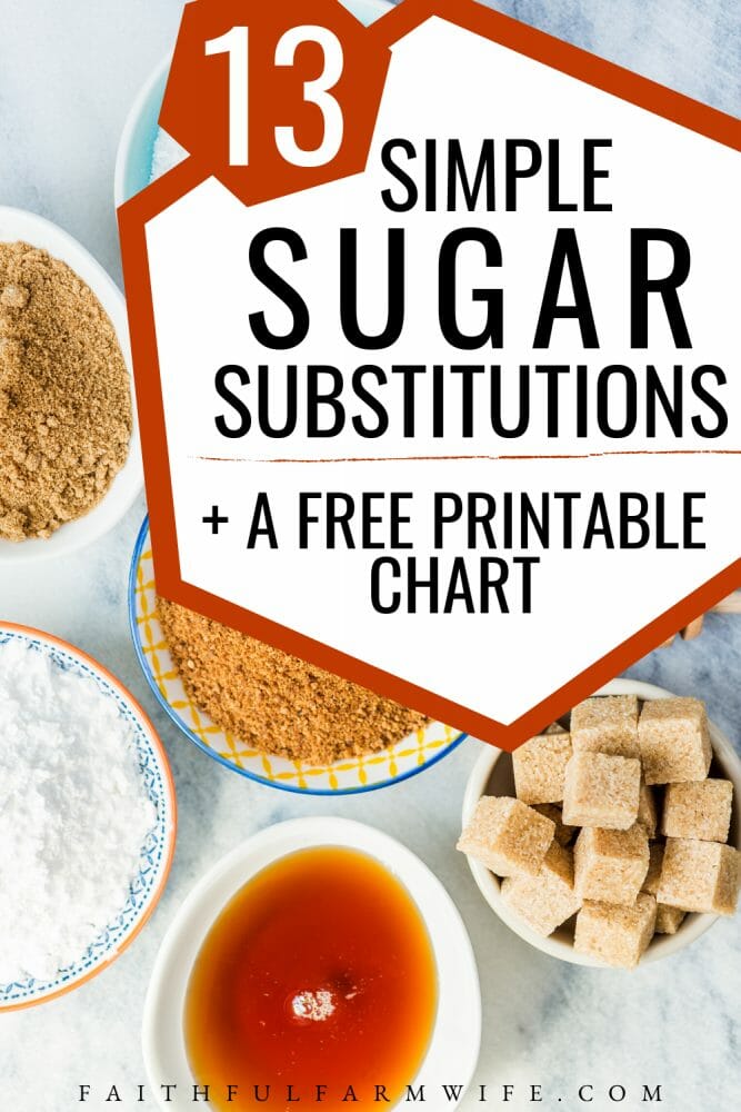 13 Simple Sugar Substitutions + Alternatives - Mama on the Homestead