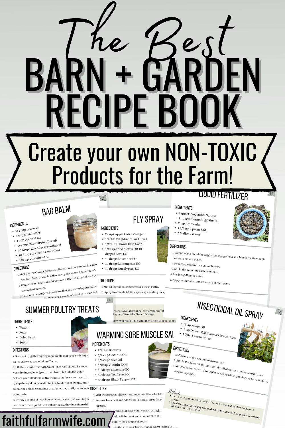 The Homemade Homestead: Livestock & Garden Supply Recipes E-Book - Mama ...