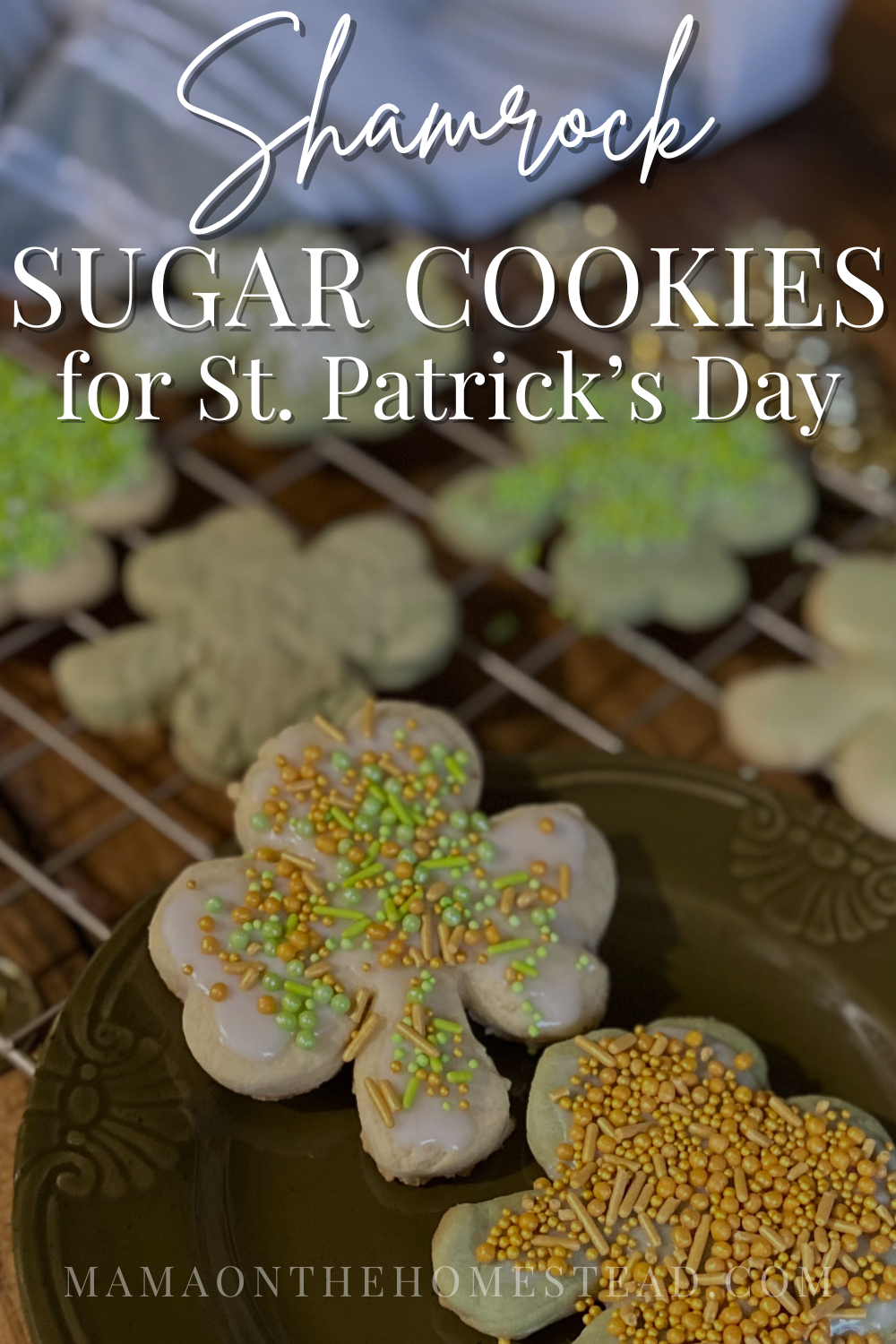 No-Chill Shamrock Sugar Cookies: St Patrick's Day Cookie Recipe - Mama ...