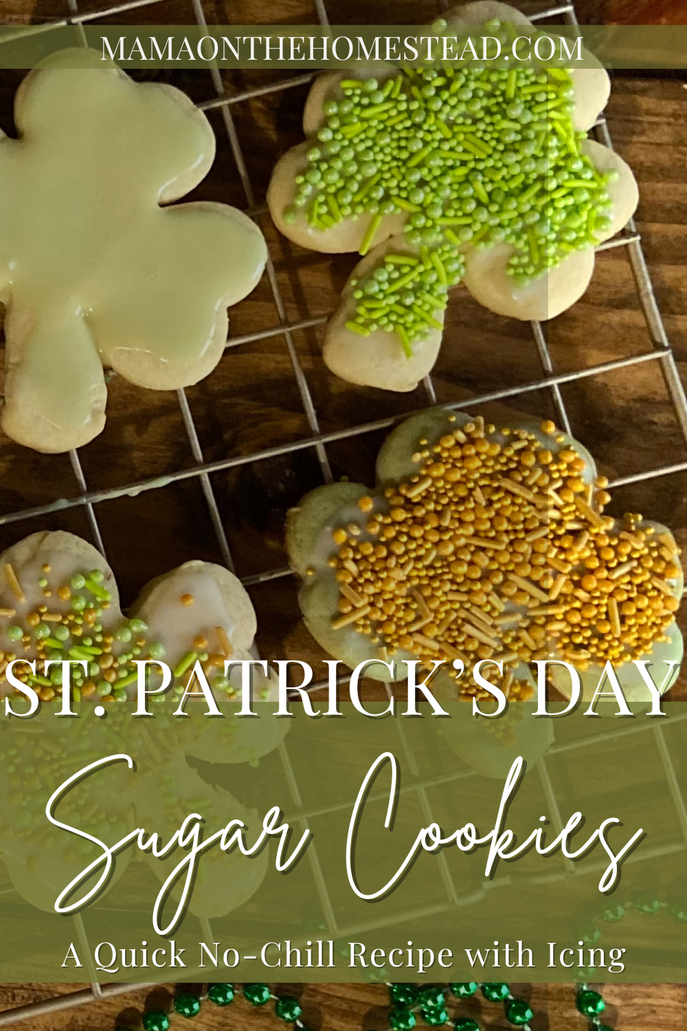No-Chill Shamrock Sugar Cookies: St Patrick's Day Cookie Recipe - Mama ...