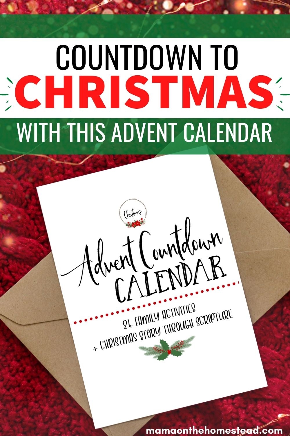 The Advent Cards Pack: Countdown to Christmas - Mama on the Homestead