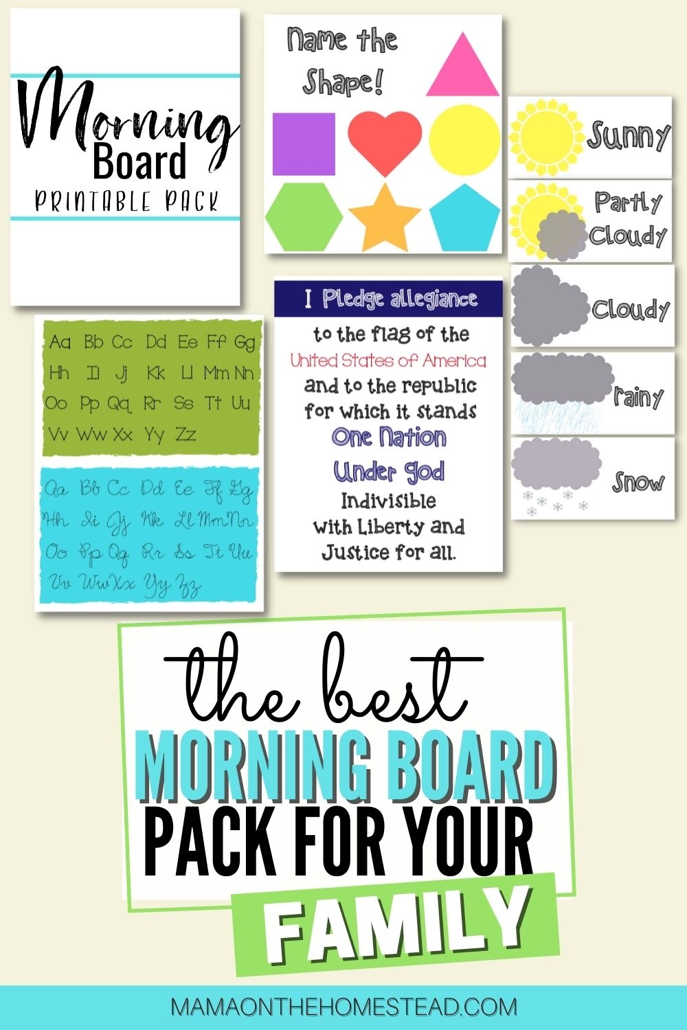 The Morning Board Printable Pack - Mama on the Homestead