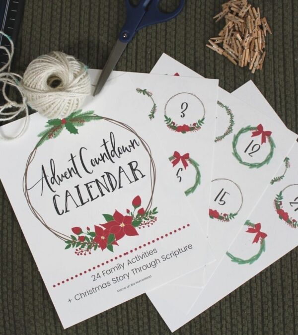 The Advent Cards Pack: Countdown to Christmas - Mama on the Homestead