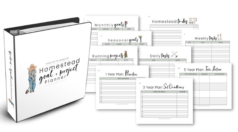 The Homestead Goal & Project Planner: PDF - Mama on the Homestead