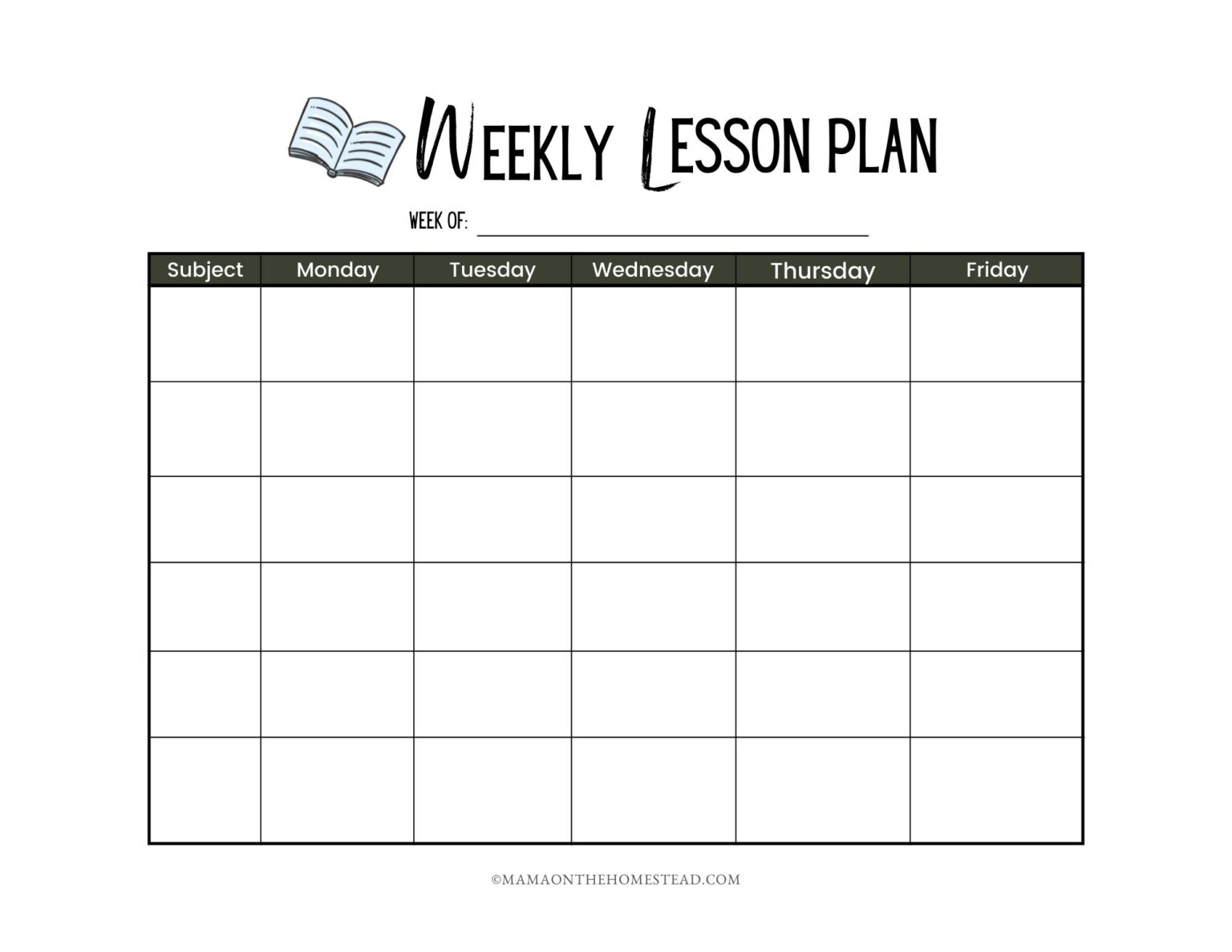 The Simplified Homeschool Planner - Mama on the Homestead