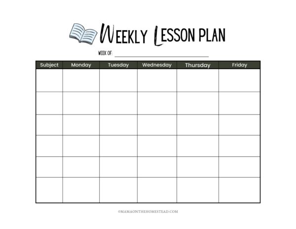 The Simplified Homeschool Planner - Mama on the Homestead