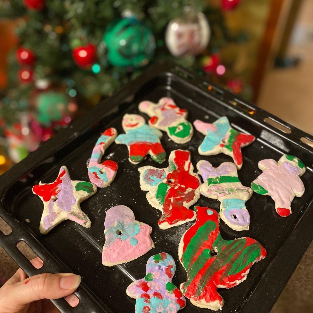 Homemade Salt Dough Ornament Recipe - Mama on the Homestead