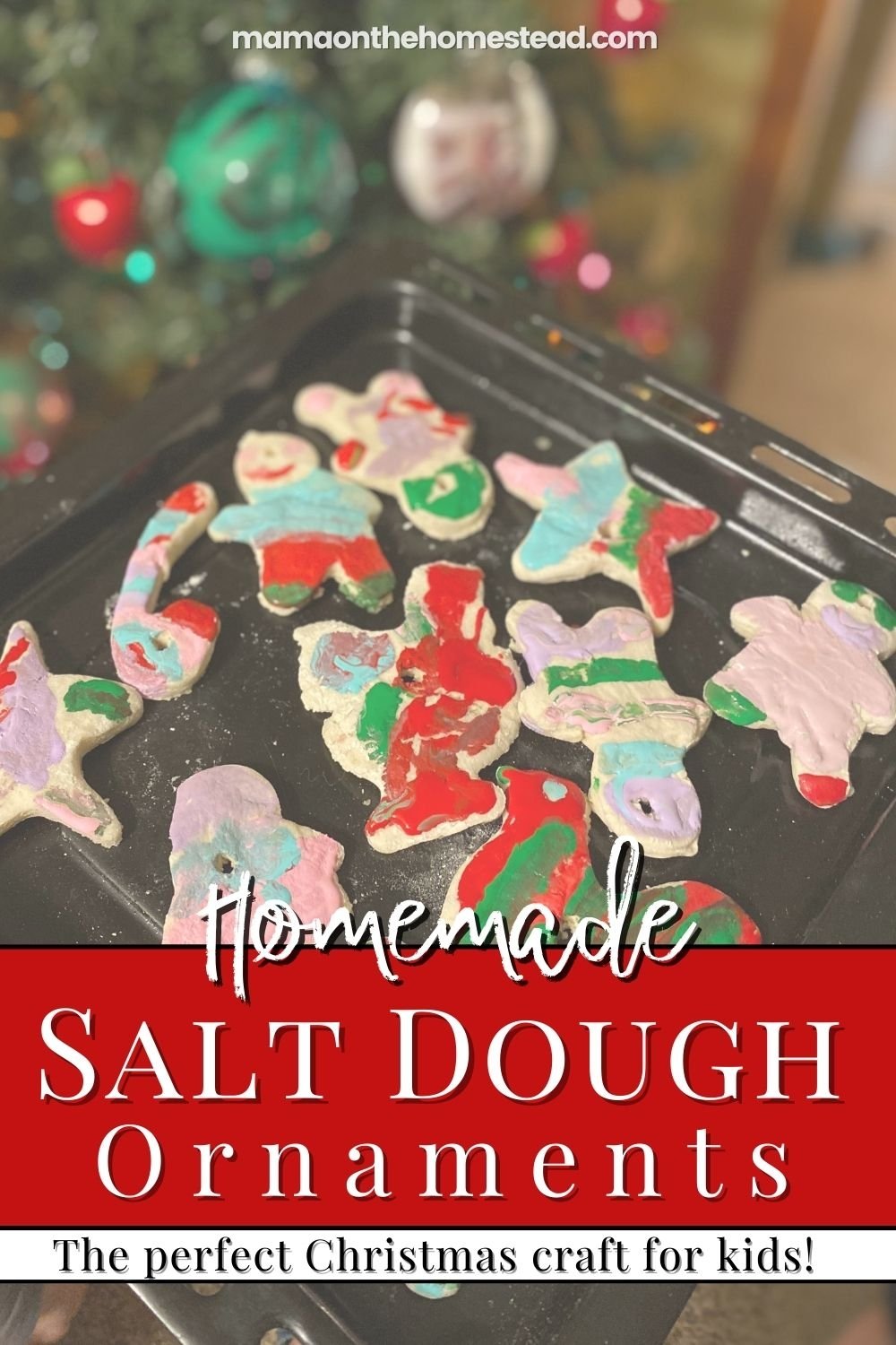 Homemade Salt Dough Ornament Recipe - Mama on the Homestead