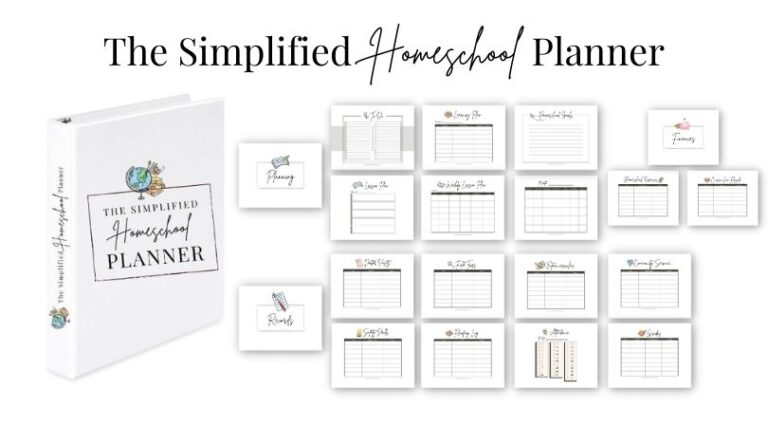 The Simplified Homeschool Planner: PDF - Mama on the Homestead