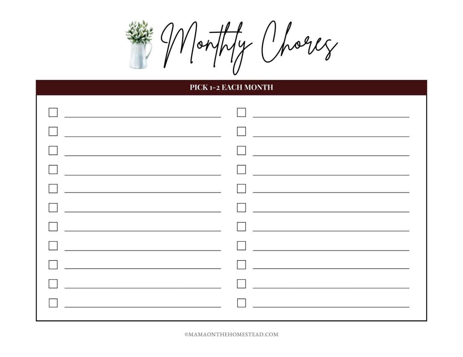 The Household Management Planner - Mama on the Homestead