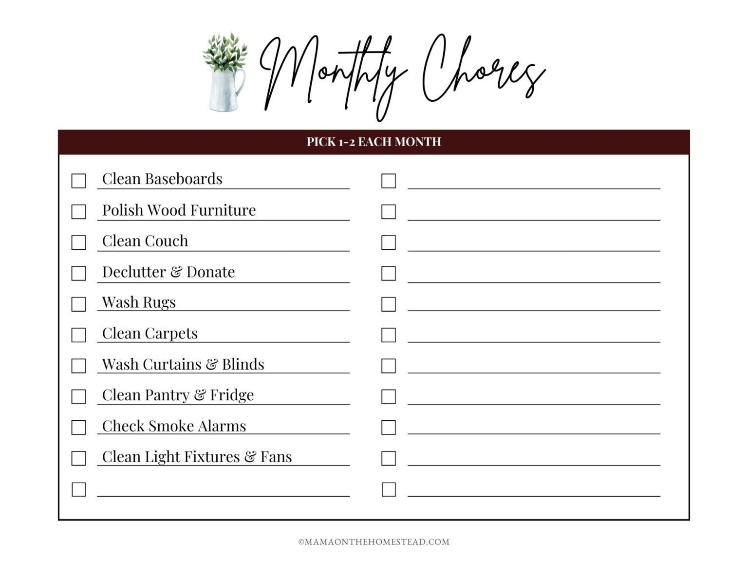 The Household Management Planner - Mama on the Homestead