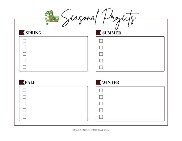 The Household Management Planner - Mama on the Homestead