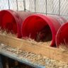 How to Make a DIY Bucket Chicken Nest Box - Mama on the Homestead