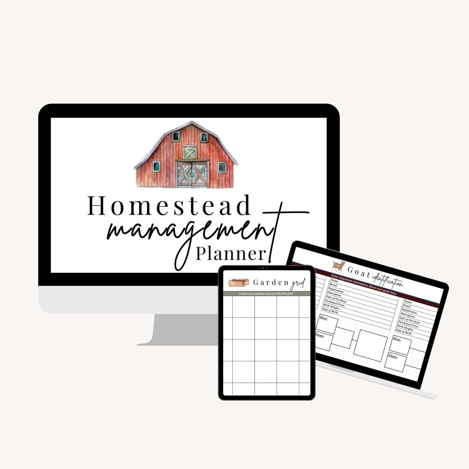 The Homestead Management Planner: DIGITAL SPREADSHEETS - Mama on the ...