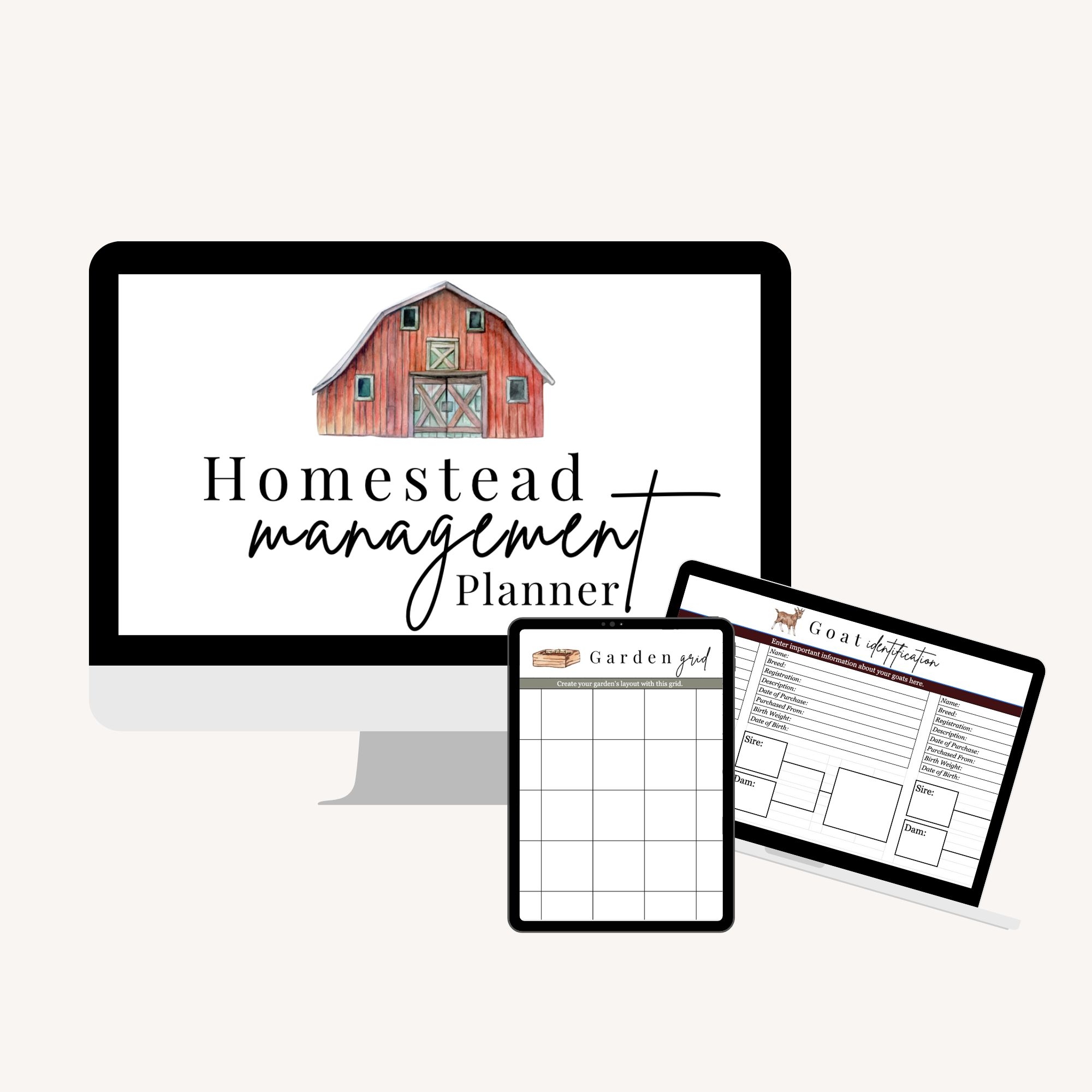 The Homestead Management Planner: DIGITAL SPREADSHEETS - Mama on the ...