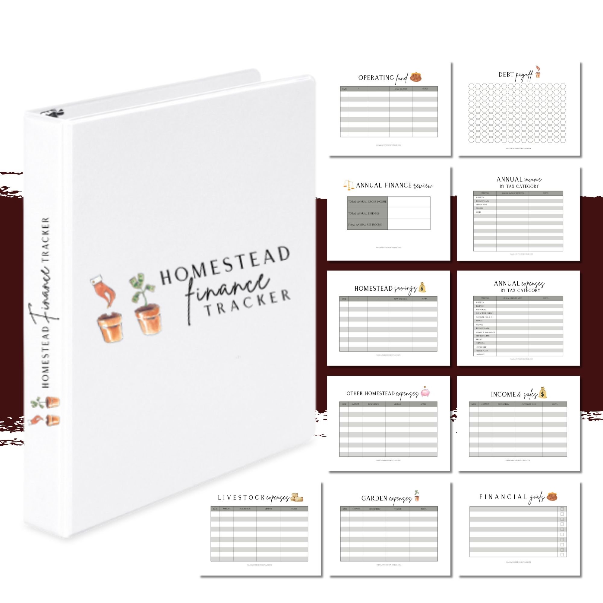 The Homestead Finance Tracker: PDF - Mama on the Homestead