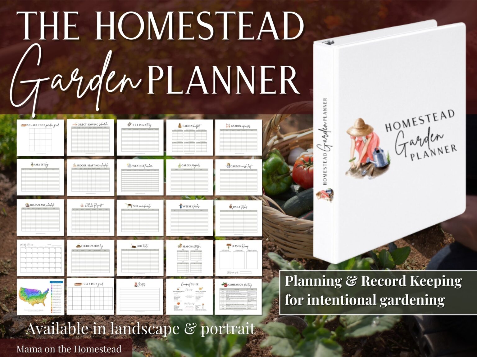 The Homestead Garden Planner - Mama on the Homestead
