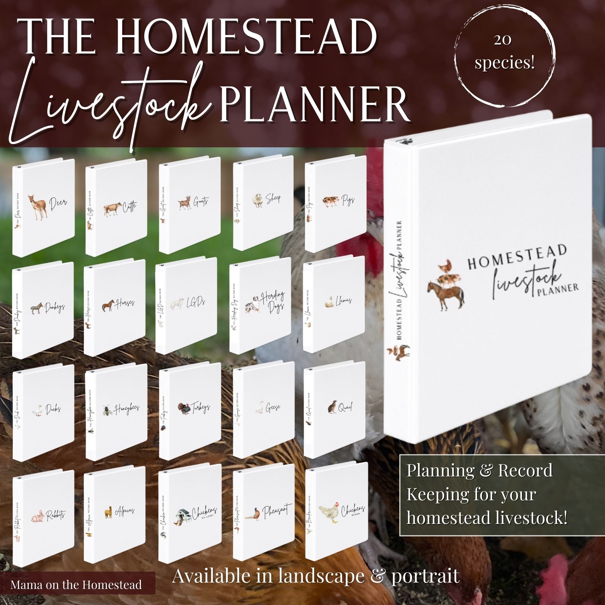 The Homestead Management Planner: PDF - Mama on the Homestead