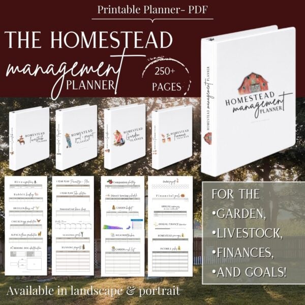 The Homestead Management Planner: PDF - Mama on the Homestead