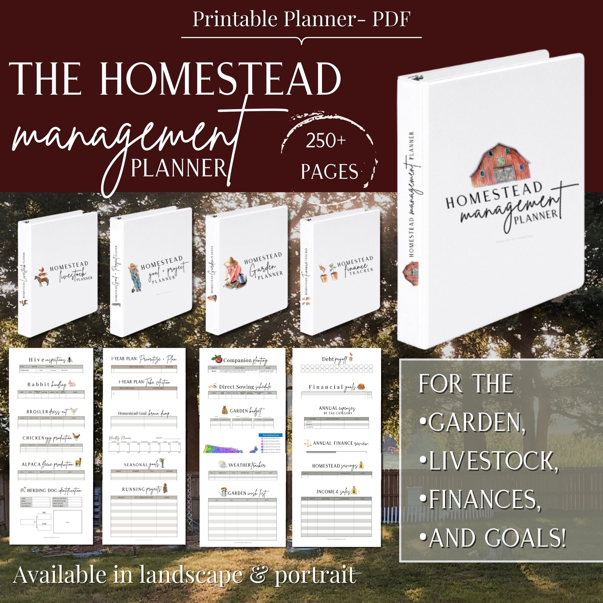 The Homestead Management Planner: PDF - Mama on the Homestead