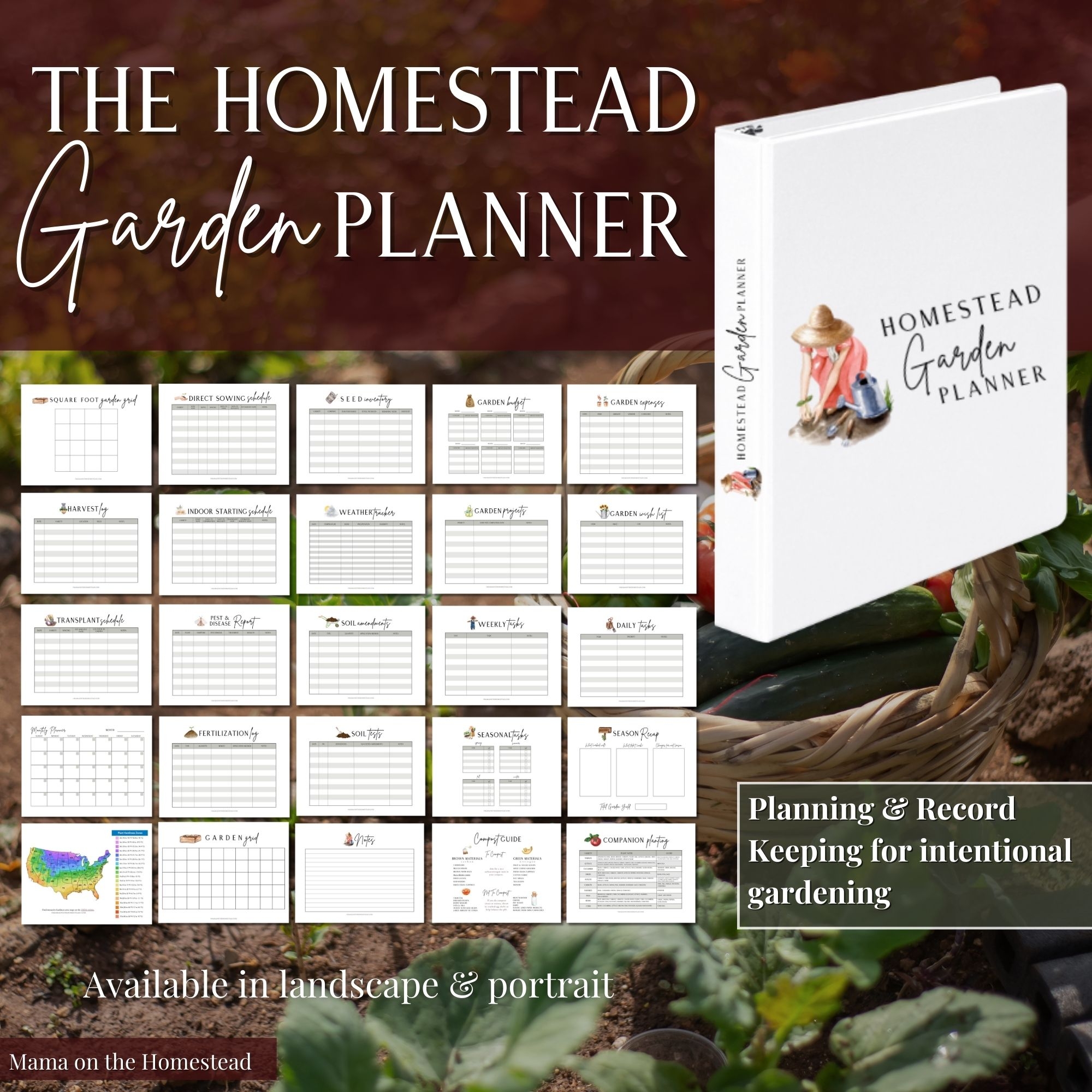 The Homestead Mama Planning Pack: PDF - Mama on the Homestead