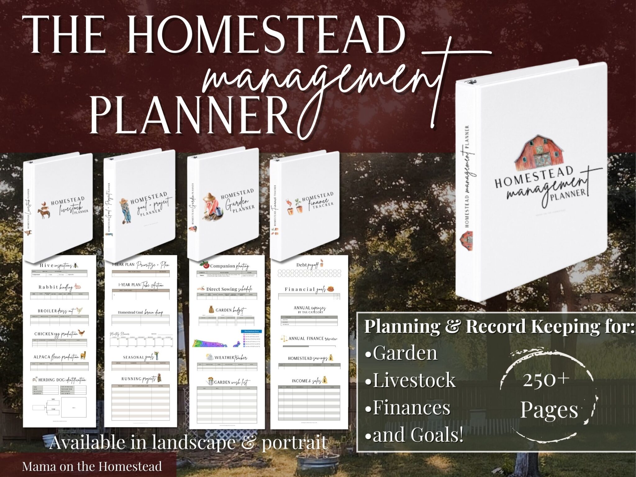 The Homestead Mama Planning Pack: PDF - Mama on the Homestead