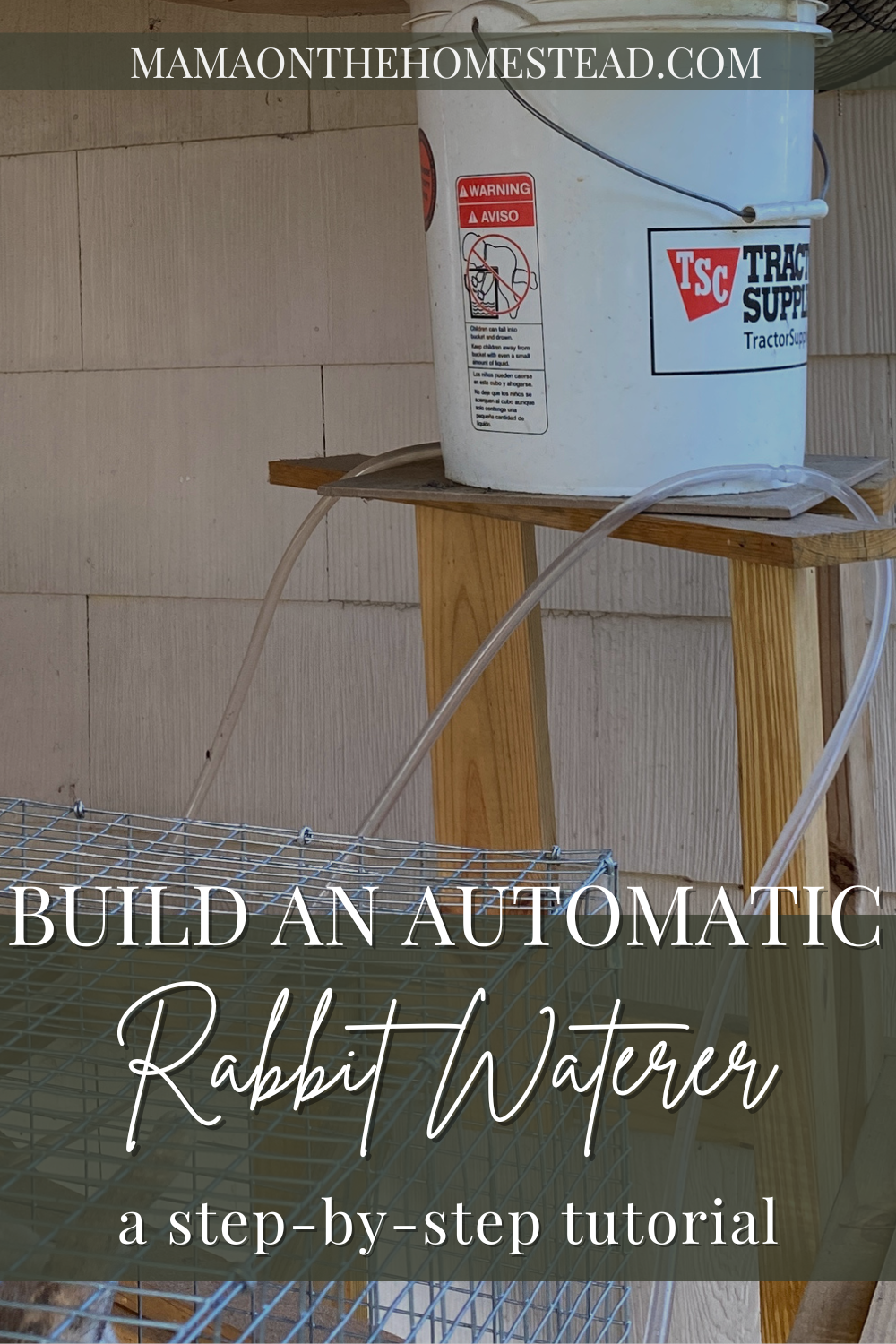 How to Build an Automatic Gravity-Fed Water System For Rabbits - Mama ...