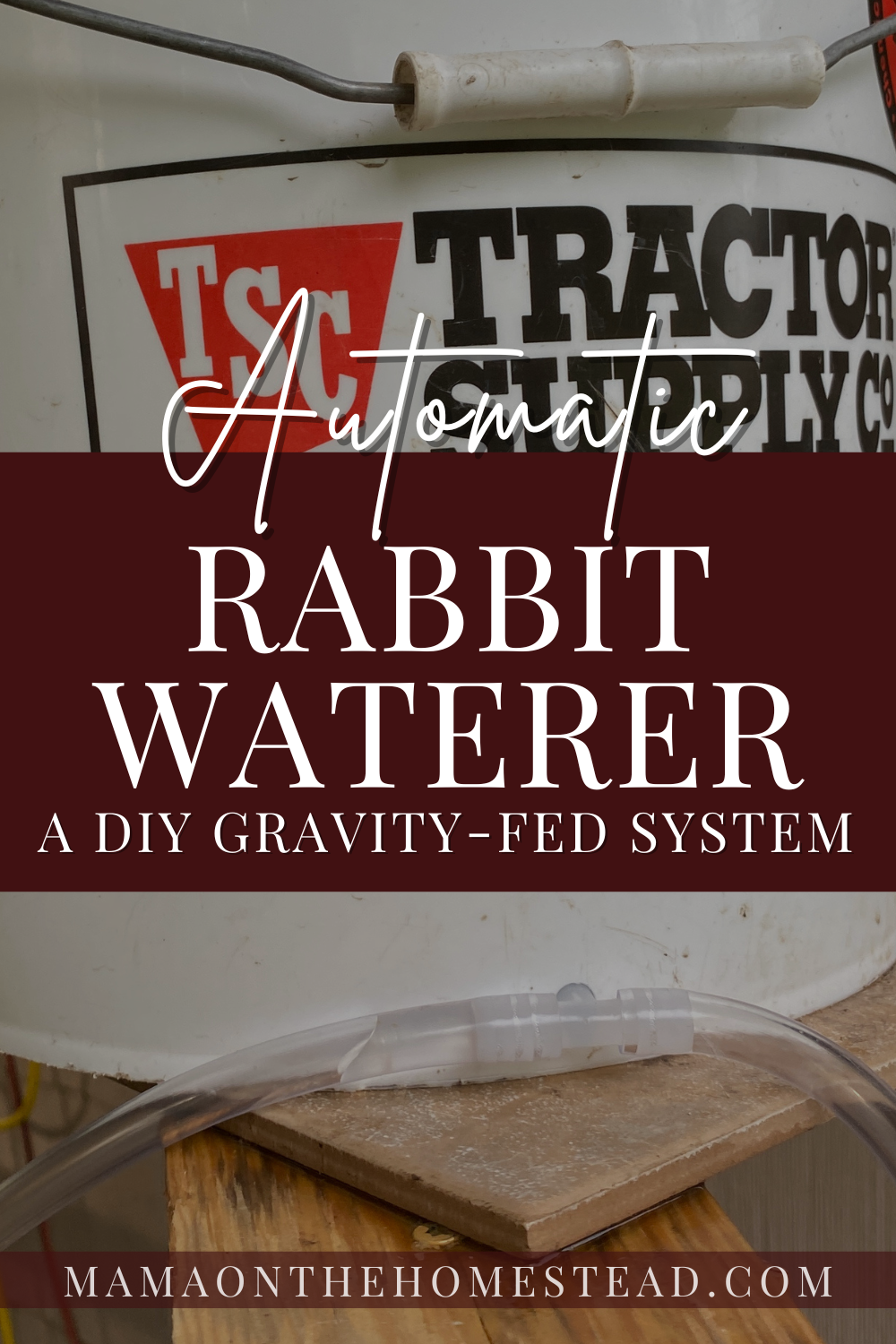 How to Build an Automatic Gravity-Fed Water System For Rabbits - Mama ...