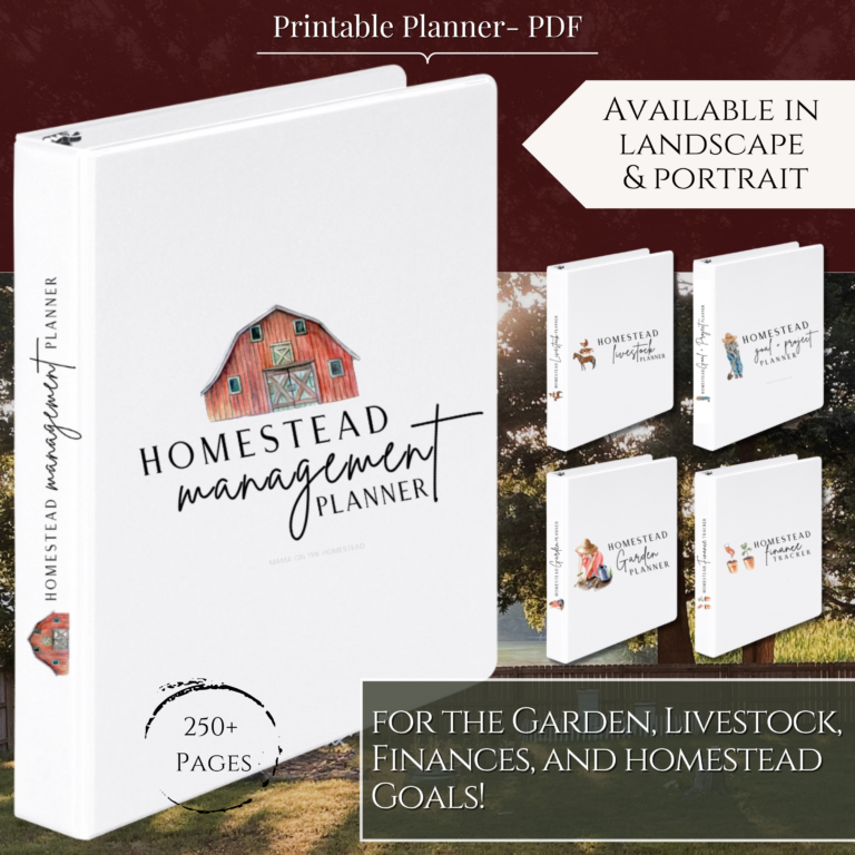 The Homestead Mama Planning Pack: PDF Printable Planner - Mama on the ...