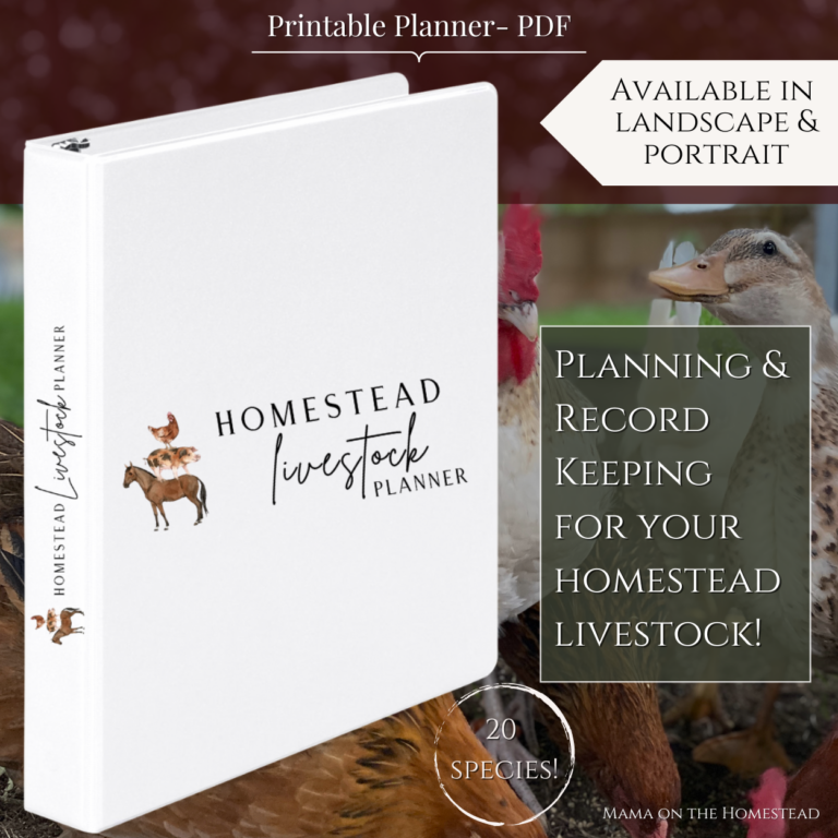 The Homestead Management Planner: PDF - Mama on the Homestead