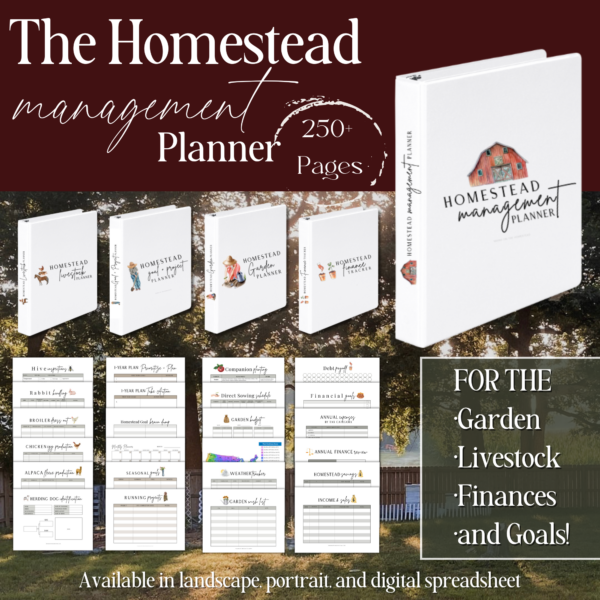The Homestead Management Planner: PDF - Mama on the Homestead